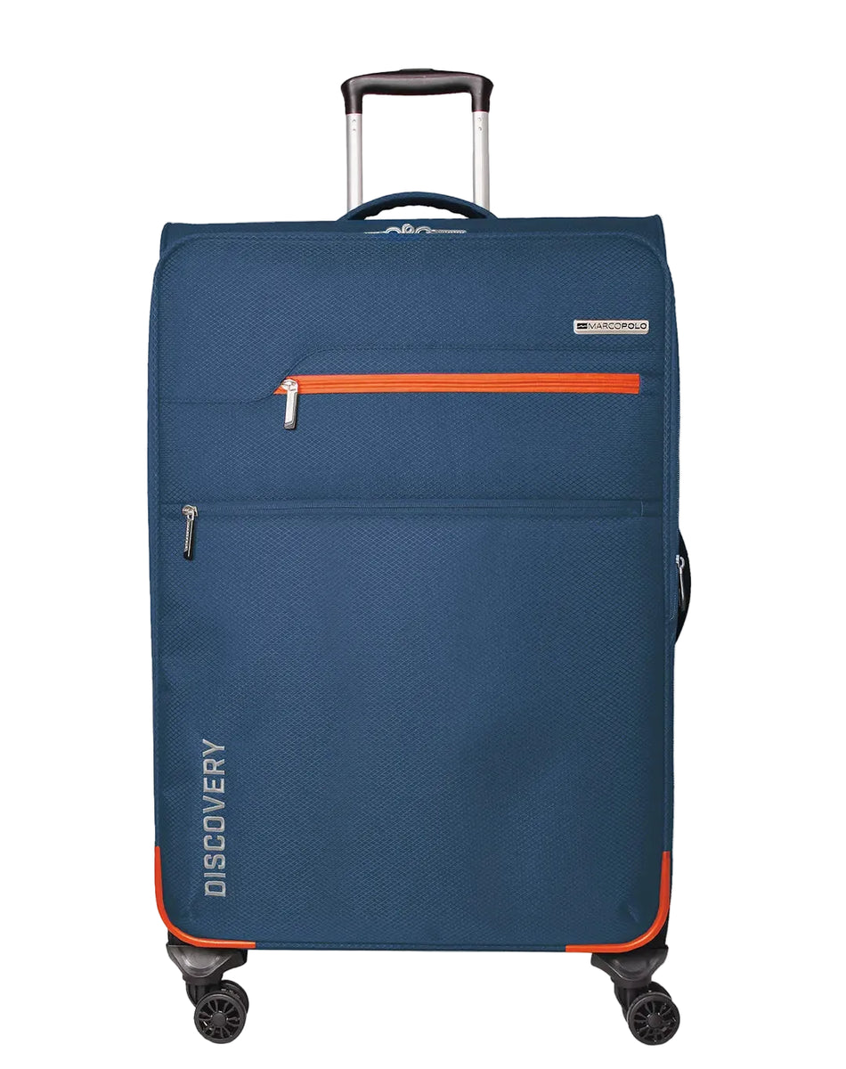 מזוודה בד גדולה מתרחבת 28" סופר לייט מבית Marco Polo דגם Discovery – Loopi
